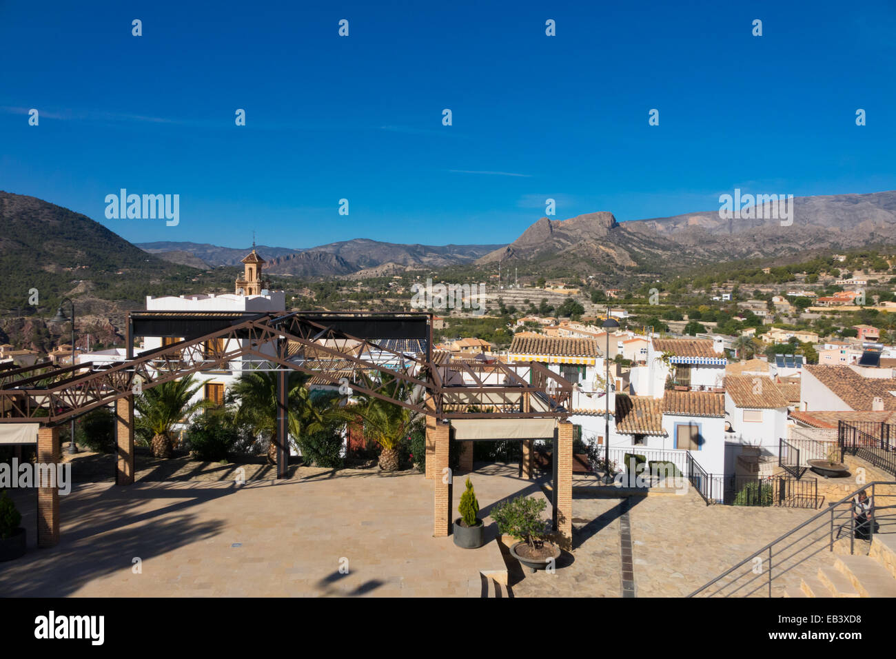 Finestrat, Costa Blanca, Spain, Europe. A beautiful mountain village ...
