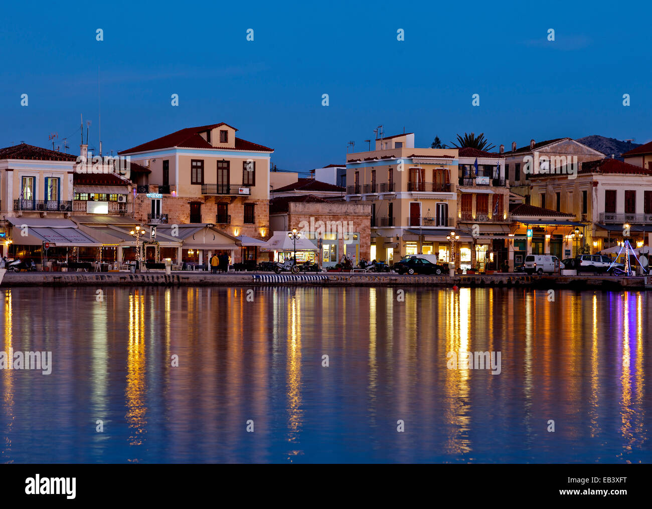 Aegina island, fisherman port Stock Photo - Alamy