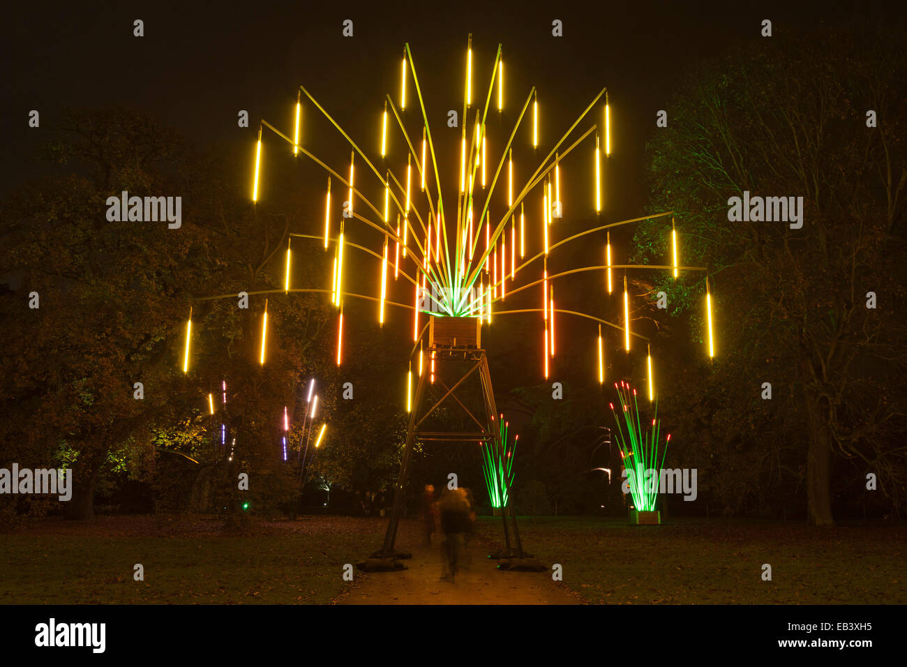 London, UK. 25 November 2014. A light installation. Press preview of ...