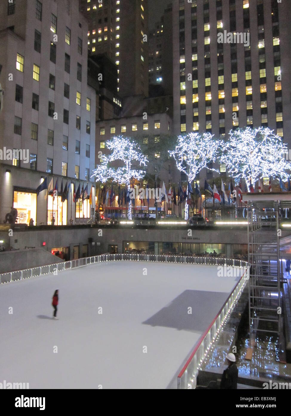 New York Ice Rink Stock Photo - Alamy