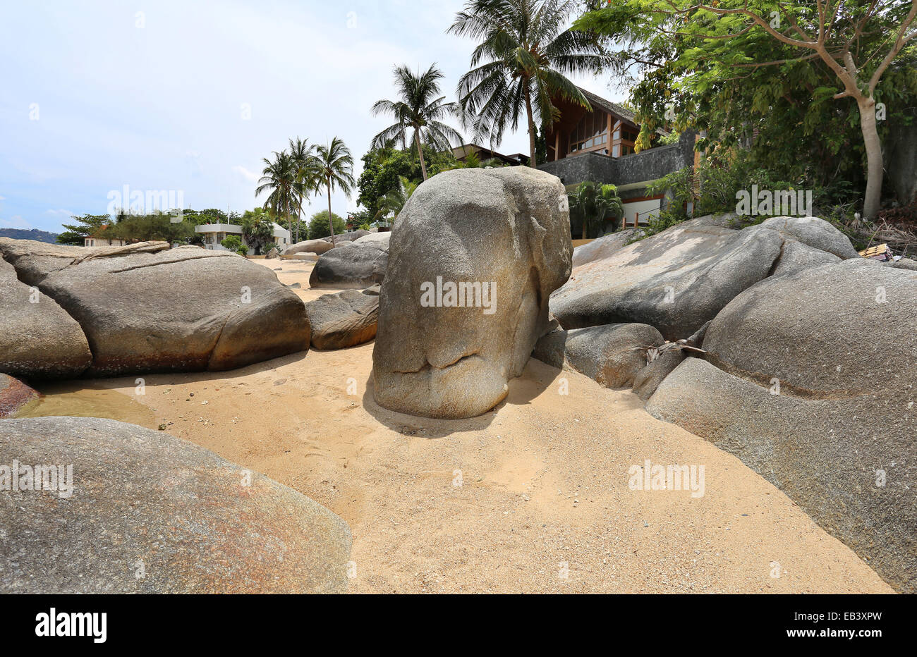 unusual rocks and boulders in the sea Stock Photo - Alamy