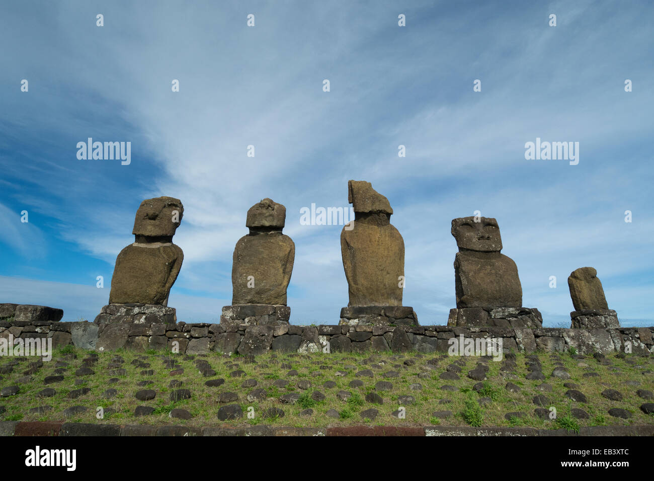 Chile, Easter Island aka Rapa Nui, Hanga Roa. Rapa Nui National Park ...