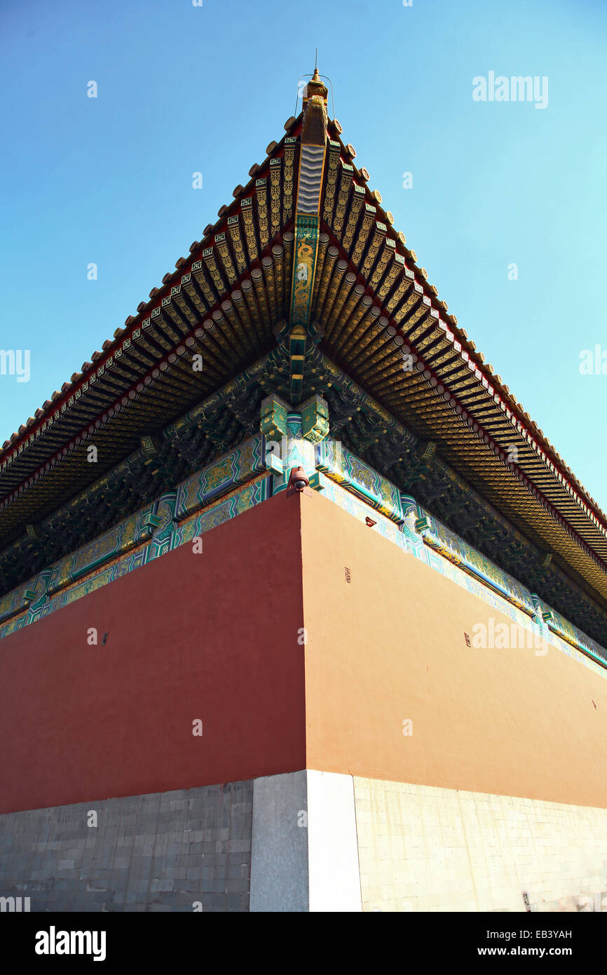 Color picture of some traditional Chinese roof tops Stock Photo - Alamy