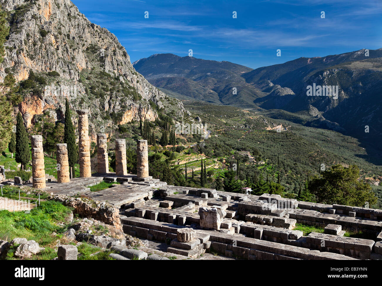 Ancient site of Delphi. Greece Stock Photo - Alamy