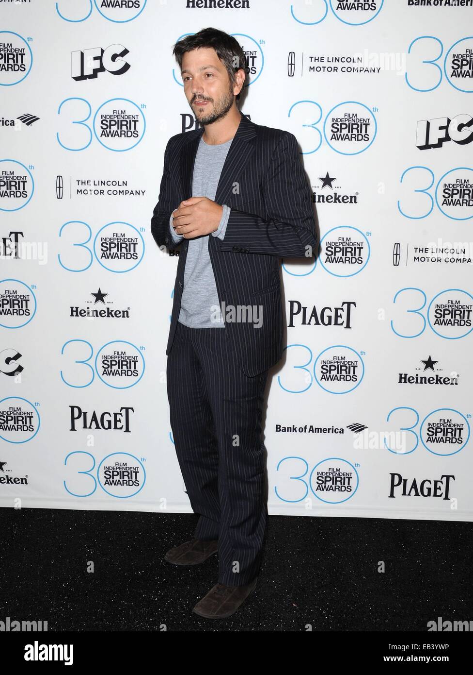 Hollywood, CA. 25th Nov, 2014. Diego Luna in attendance for 30th Film ...