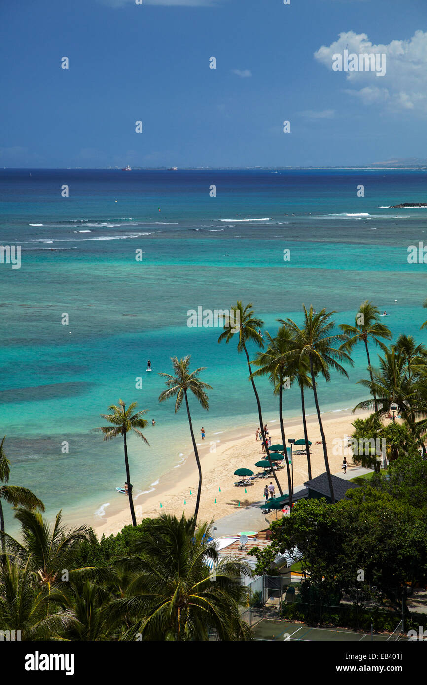 Fort DeRussy Beach Park, Waikiki, Honolulu, Oahu, Hawaii, USA Stock ...