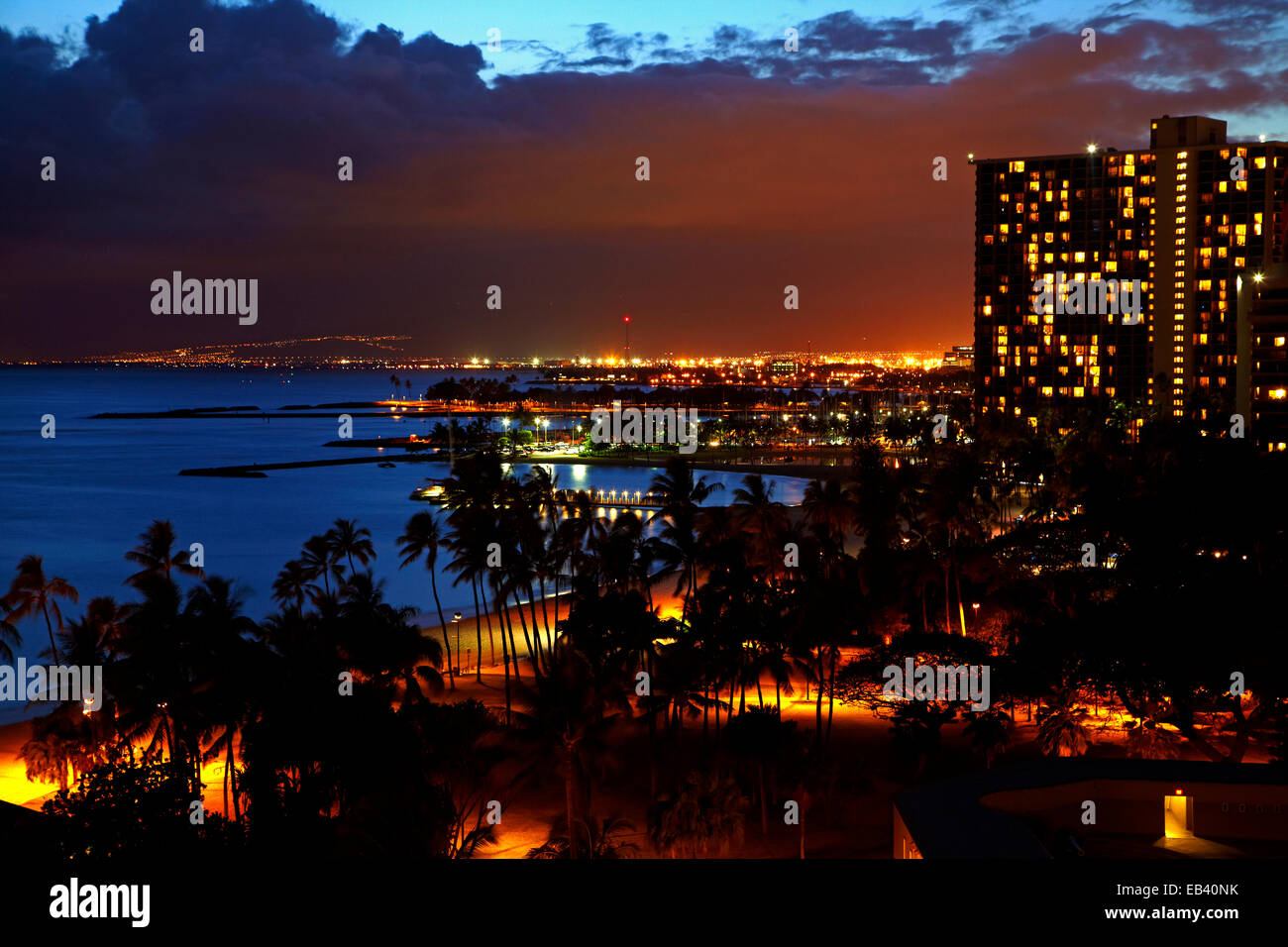 Hawaii Night Time Wallpaper