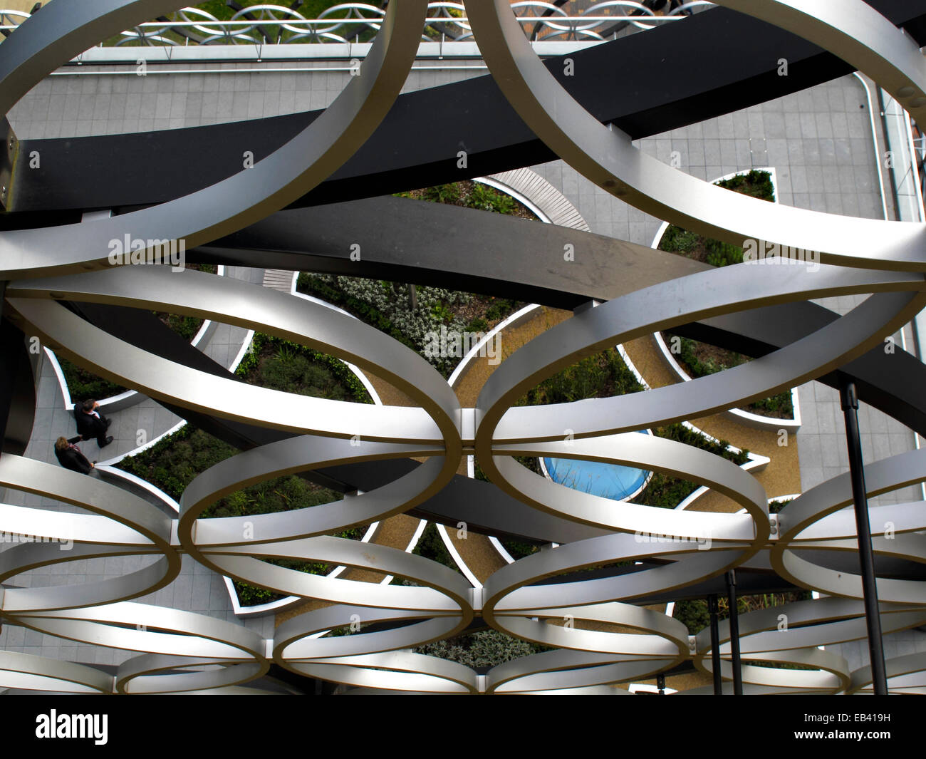 Terrace on the Library of Birmingham, West Midlands, England, UK Stock ...