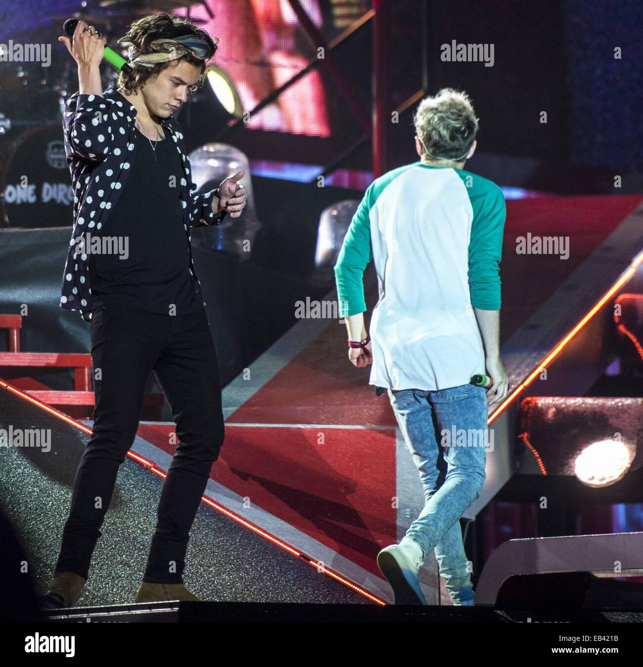 One Direction performs at Croke Park in Dublin, where they will perform ...