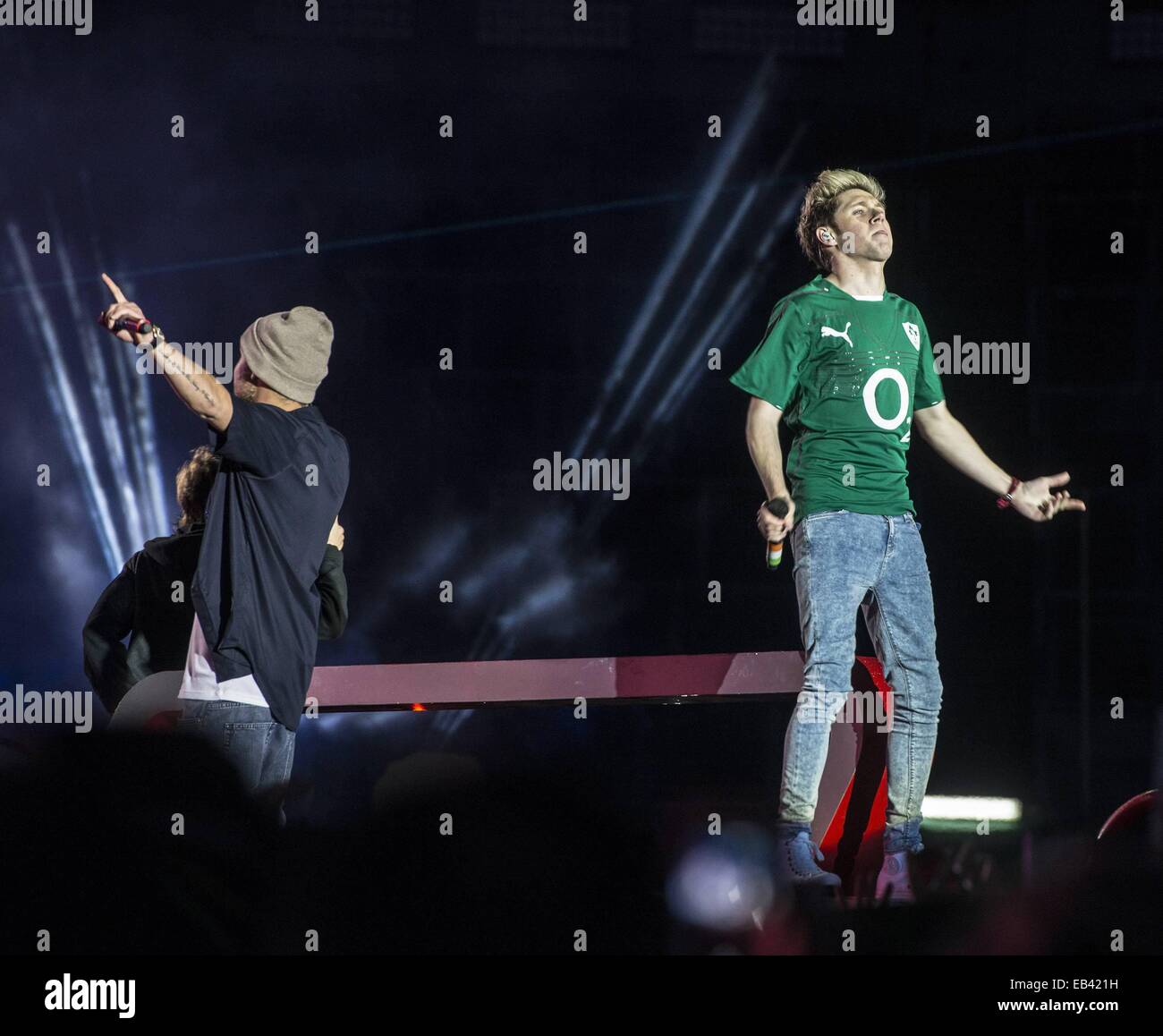 One Direction performs at Croke Park in Dublin, where they will perform ...