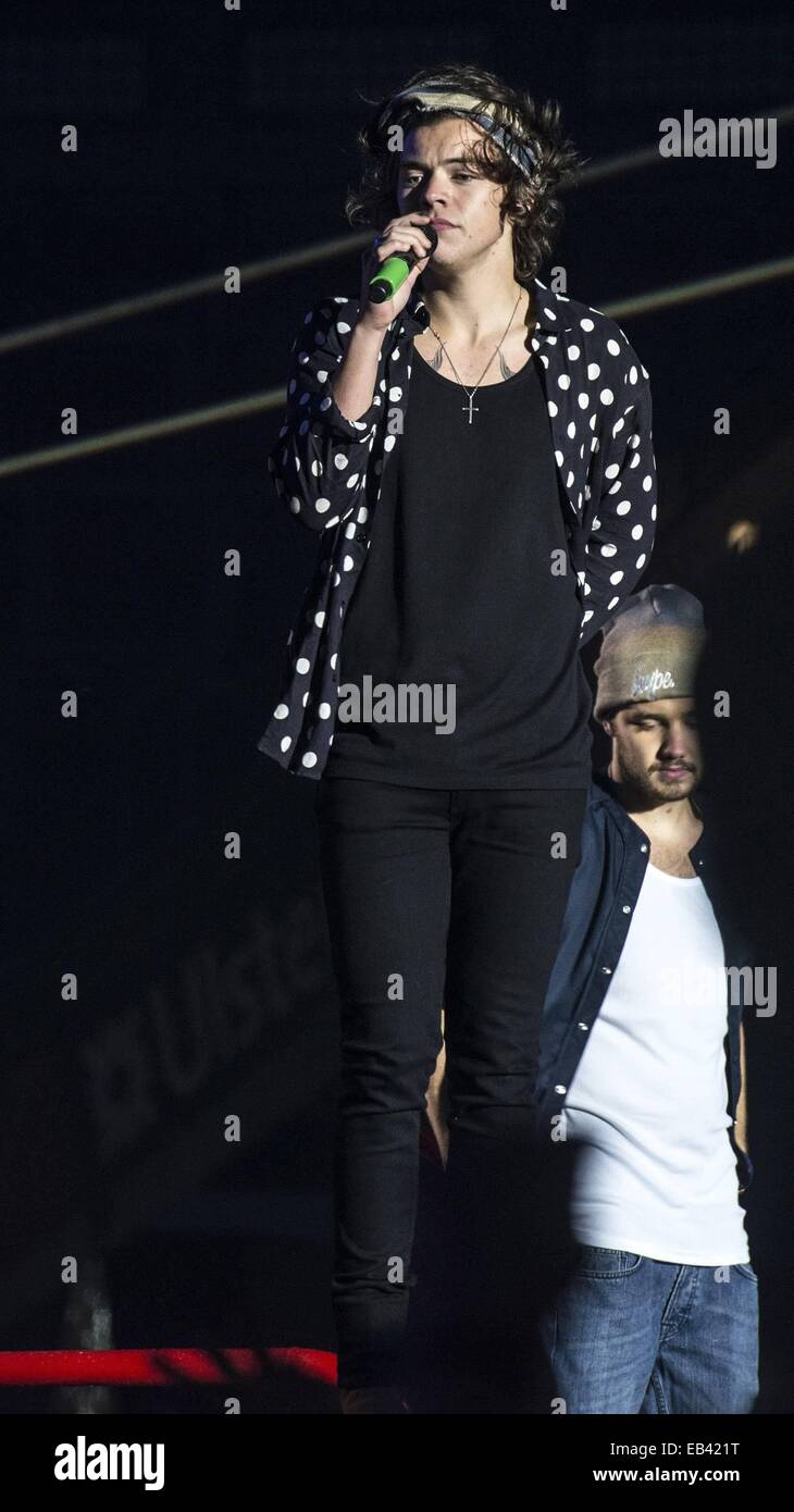 One Direction performs at Croke Park in Dublin, where they will perform ...