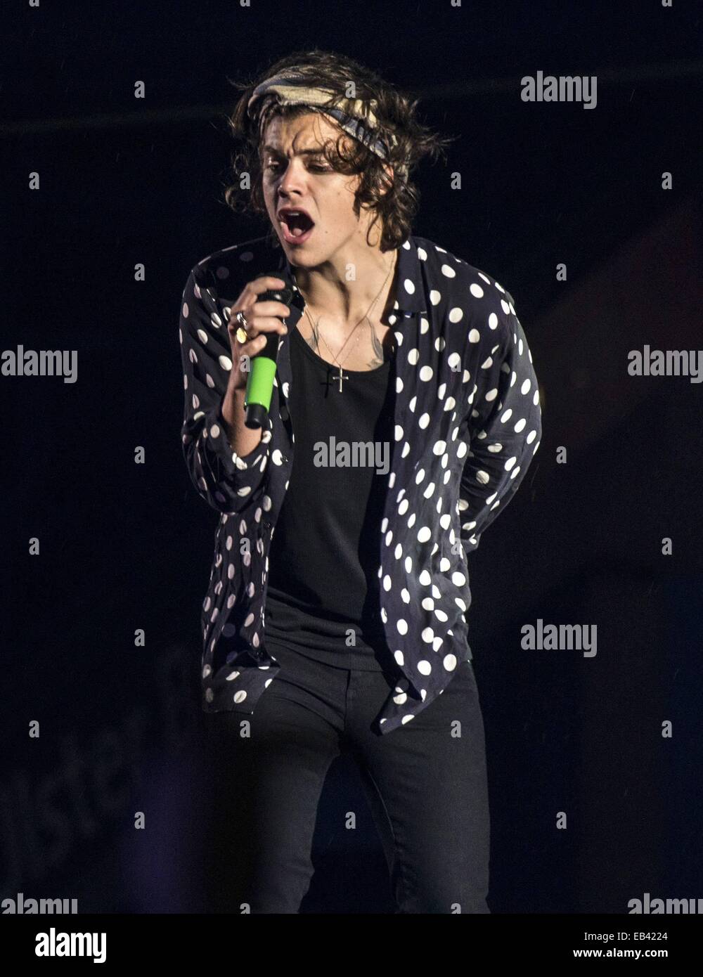 One Direction performs at Croke Park in Dublin, where they will perform ...