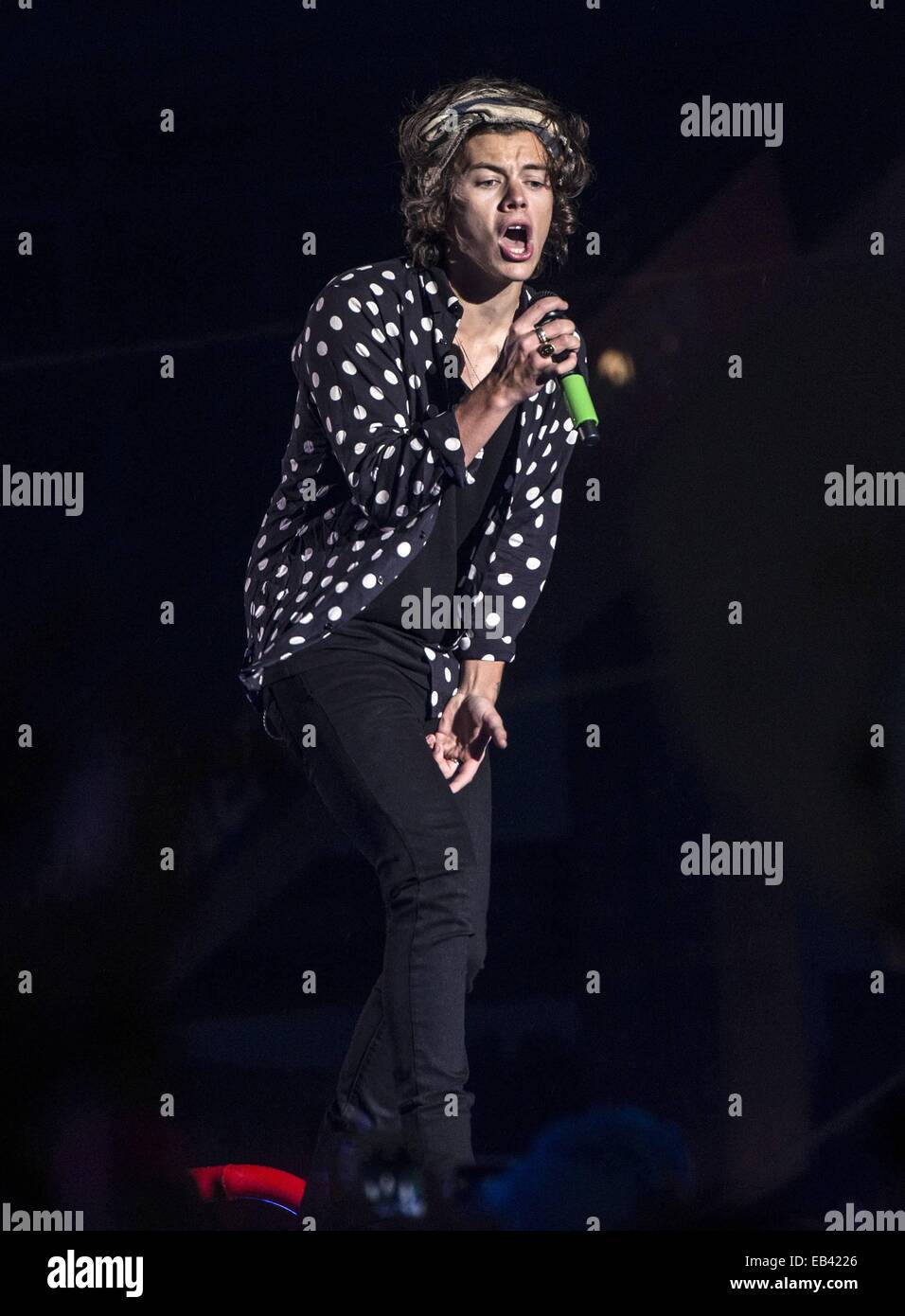 One Direction performs at Croke Park in Dublin, where they will perform ...