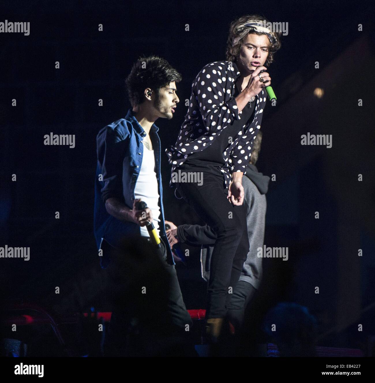 One Direction performs at Croke Park in Dublin, where they will perform ...