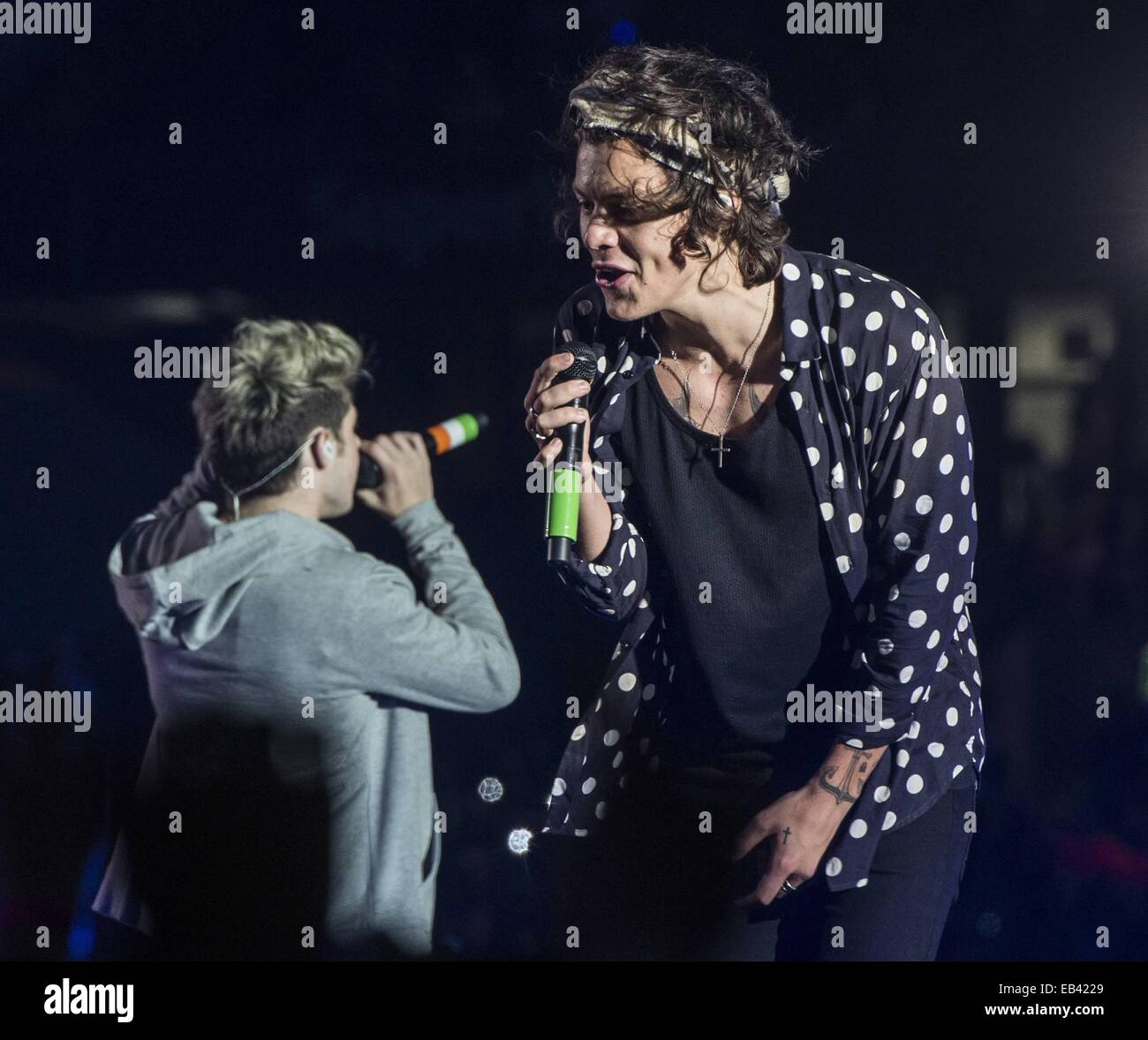 One Direction performs at Croke Park in Dublin, where they will perform ...