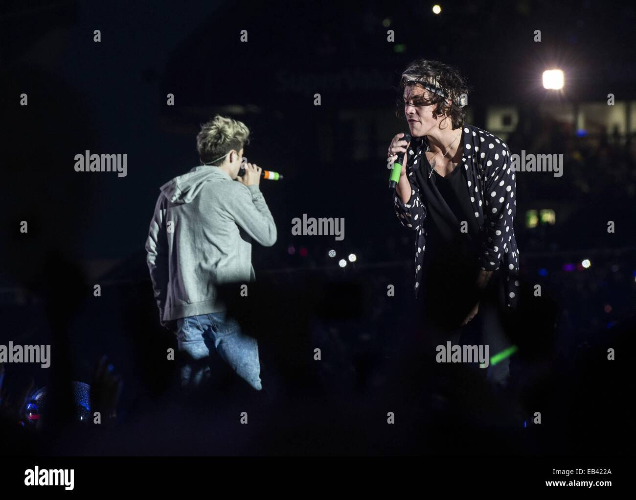 One Direction performs at Croke Park in Dublin, where they will perform ...
