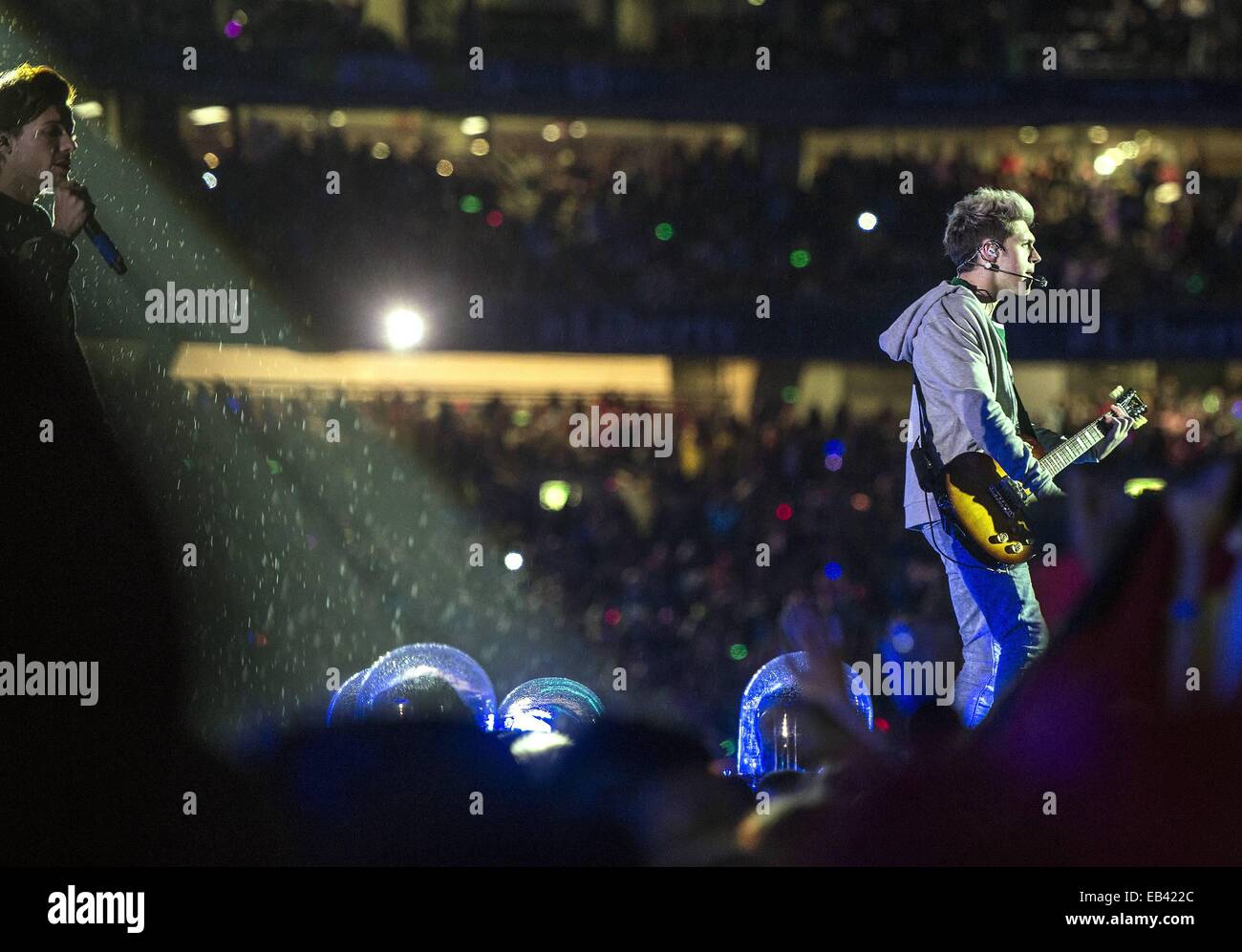 One Direction performs at Croke Park in Dublin, where they will perform ...