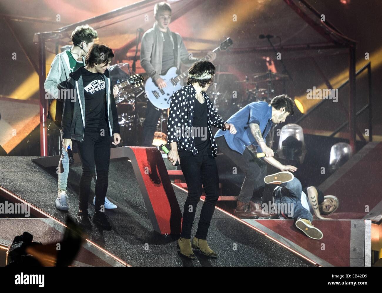 One Direction performs at Croke Park in Dublin, where they will perform ...