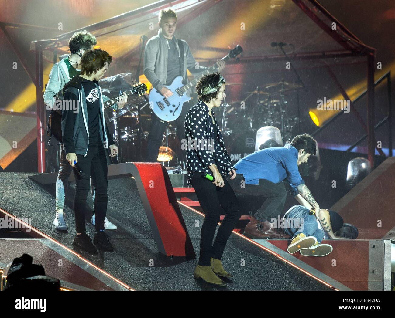 One Direction performs at Croke Park in Dublin, where they will perform ...