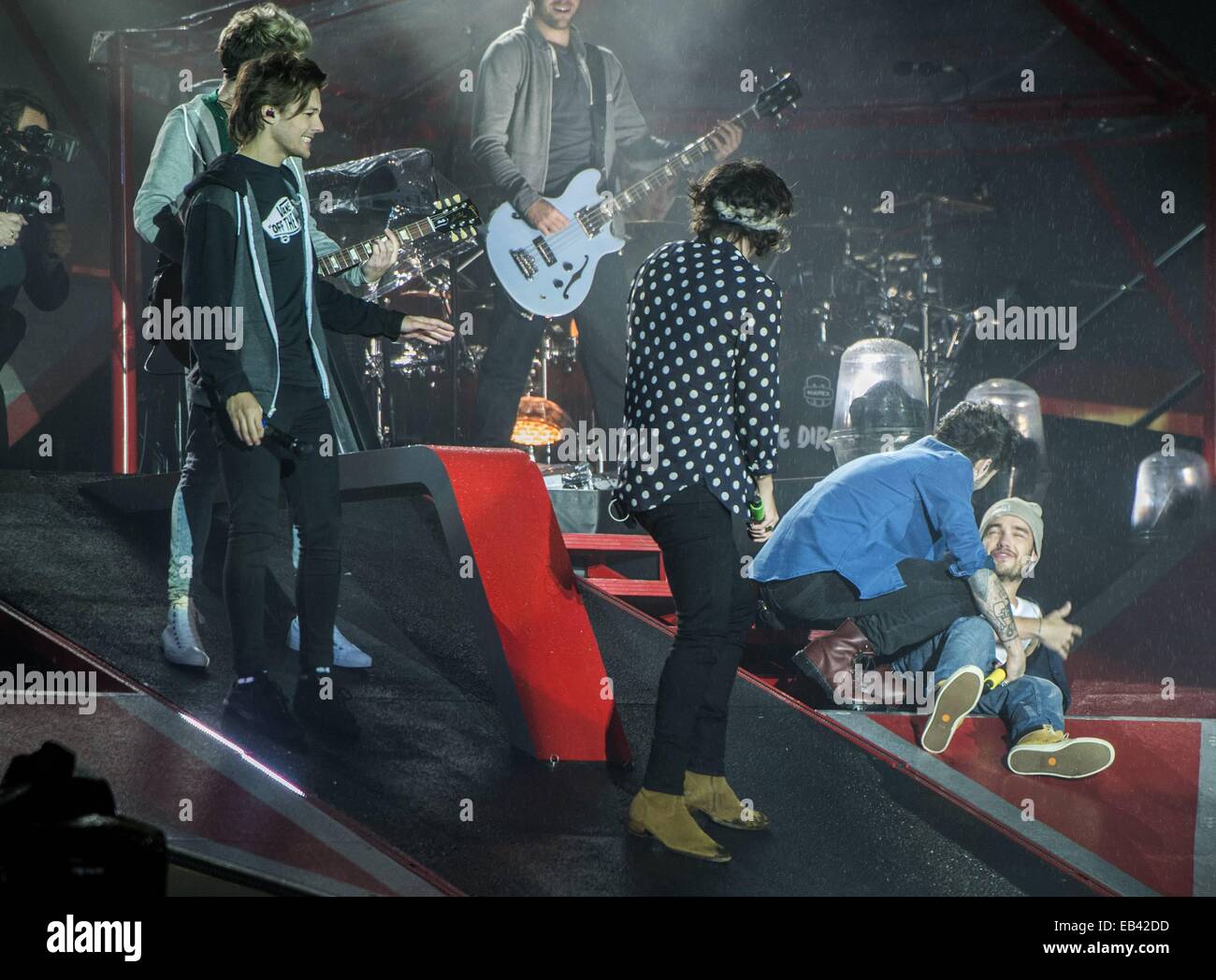 One Direction performs at Croke Park in Dublin, where they will perform ...