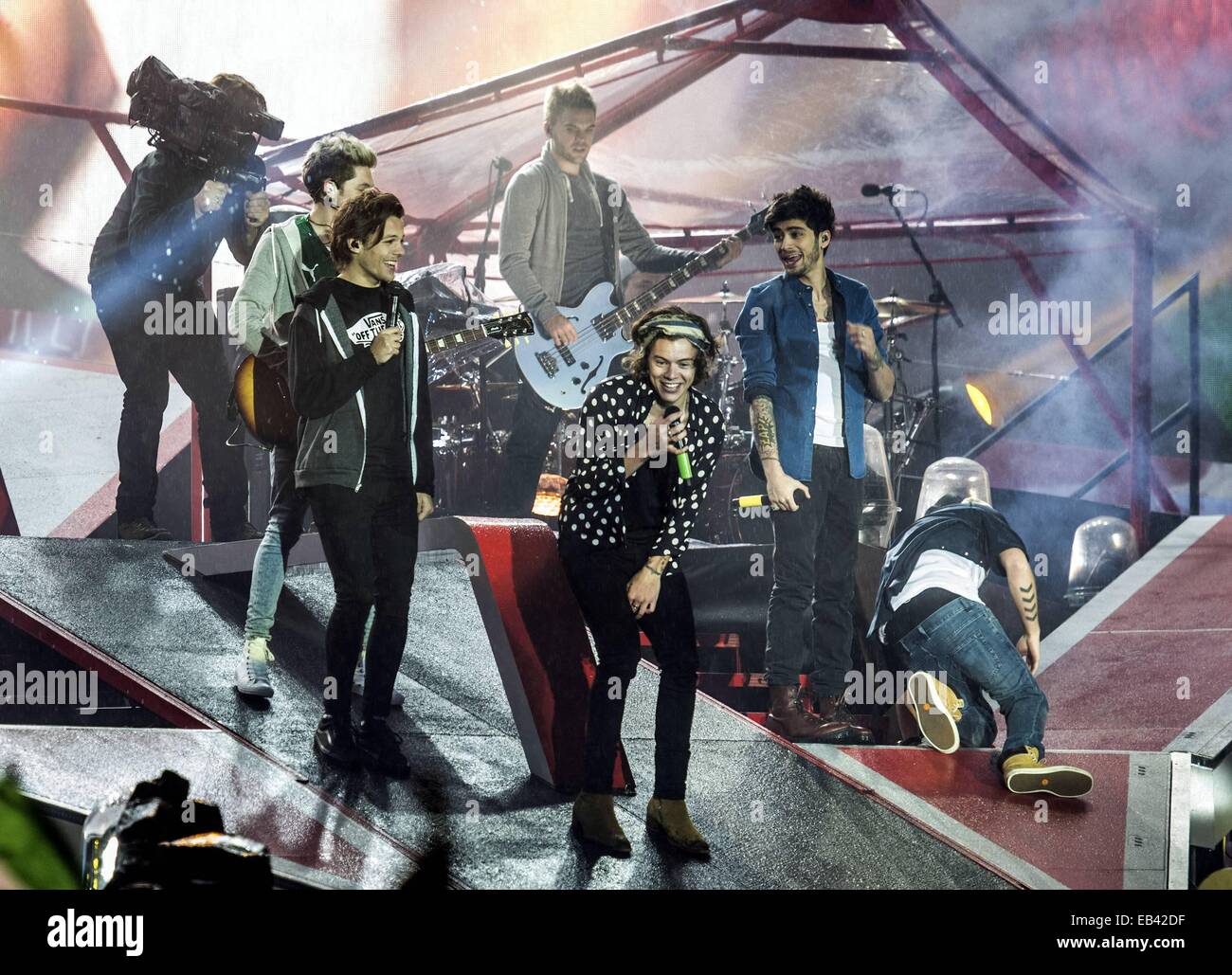 One Direction performs at Croke Park in Dublin, where they will perform ...