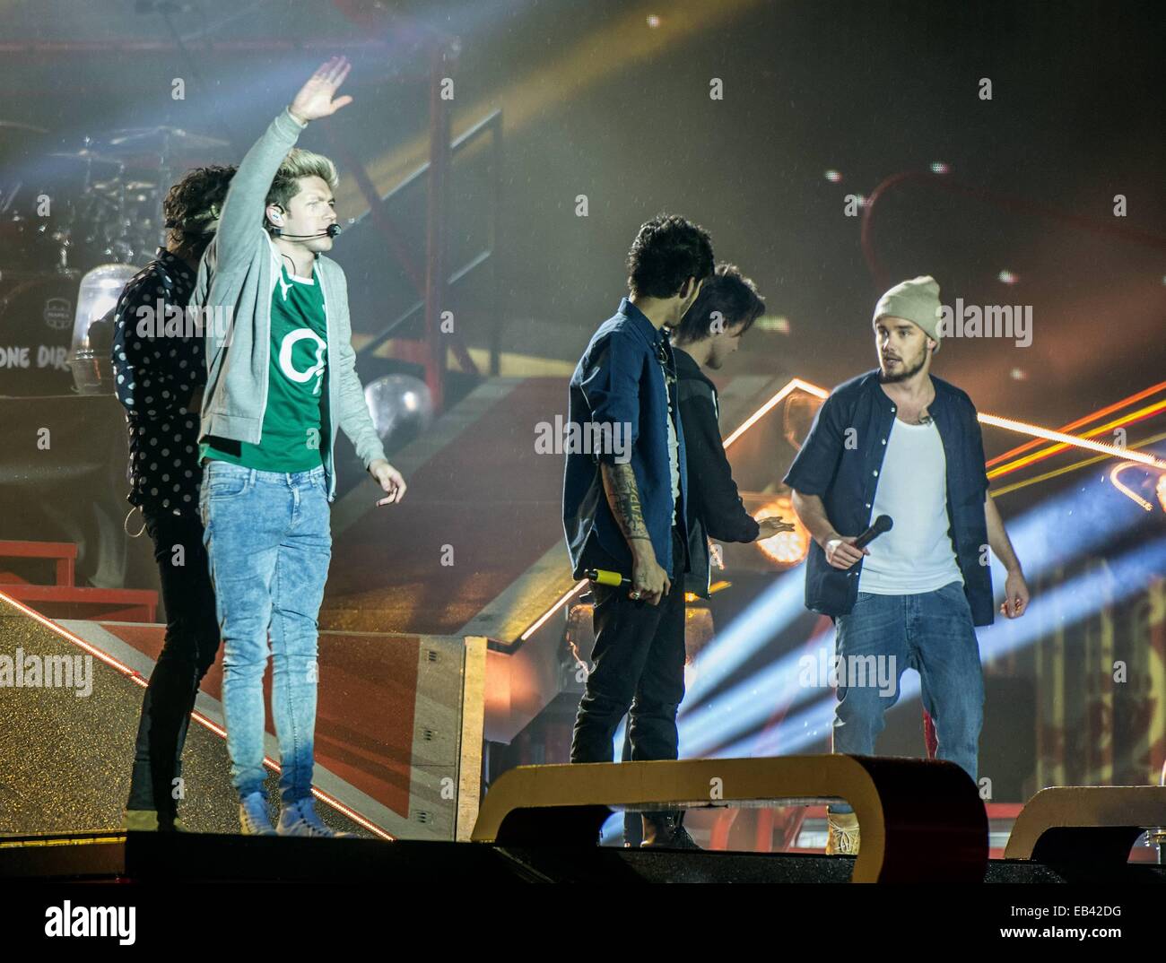 One Direction performs at Croke Park in Dublin, where they will perform ...