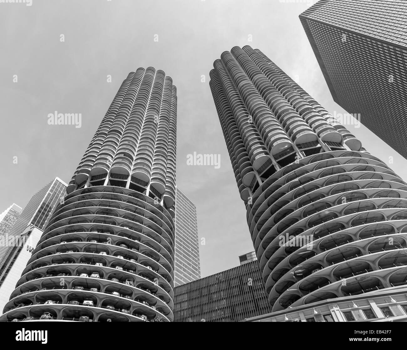 Looking up buildings Black and White Stock Photos & Images - Alamy