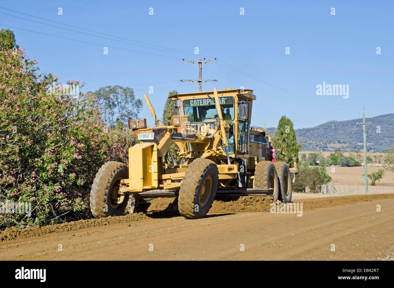 Grader road hi-res stock photography and images - Alamy