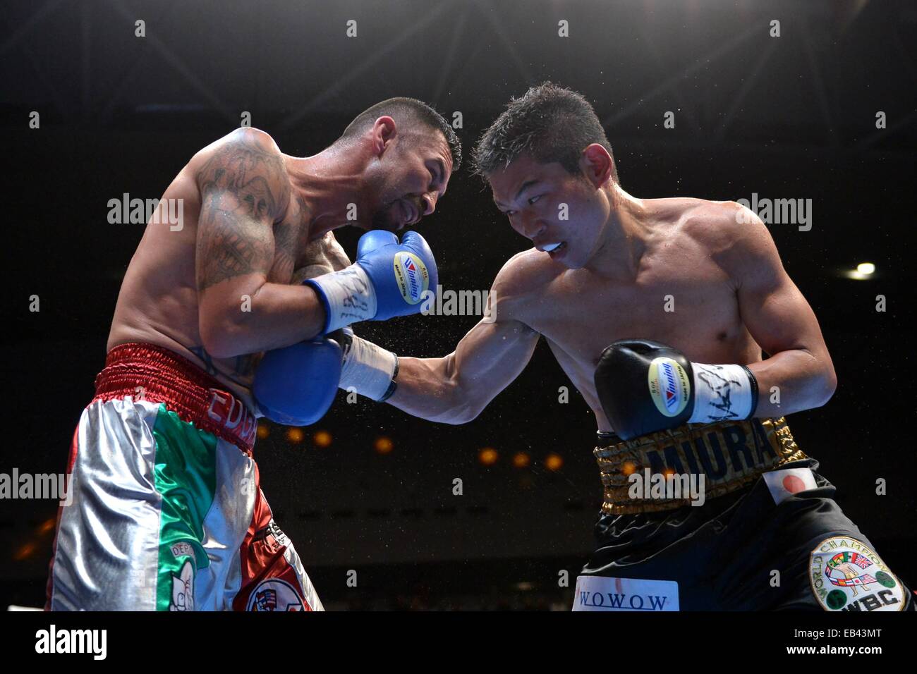 Kanagawa, Japan. 22nd Nov, 2014. (L-R) Edgar Puerta (MEX), Takashi ...