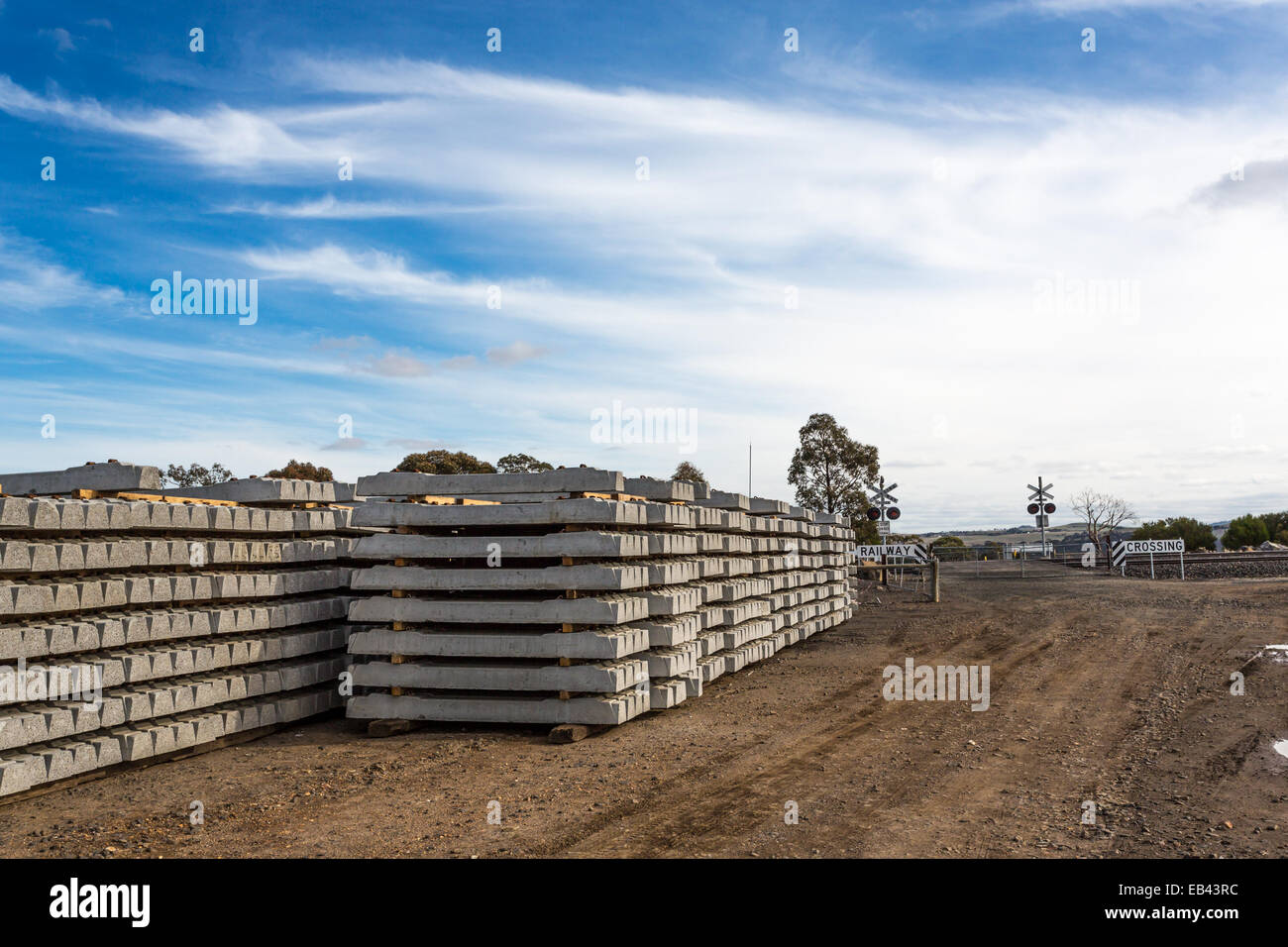 Railway concrete sleeper hi-res stock photography and images - Alamy