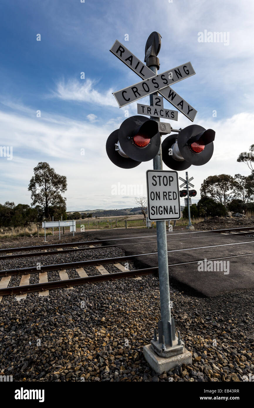 Lights on railway tracks hi-res stock photography and images - Alamy