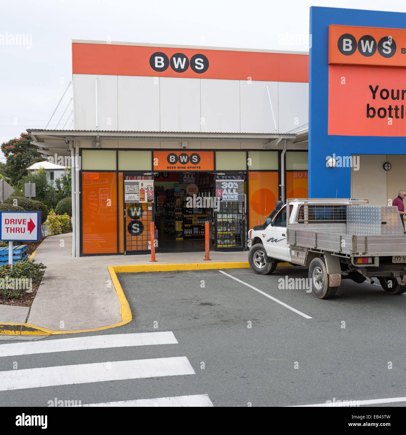 BWS bottle shop Stock Photo - Alamy