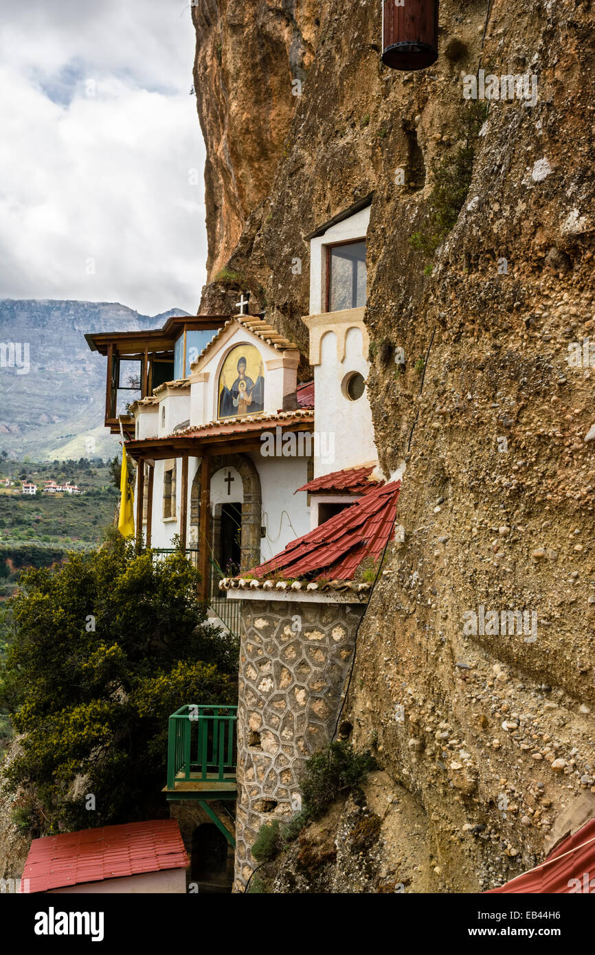 Virgin Mary Monastery at the Rocks, Greece Stock Photo - Alamy