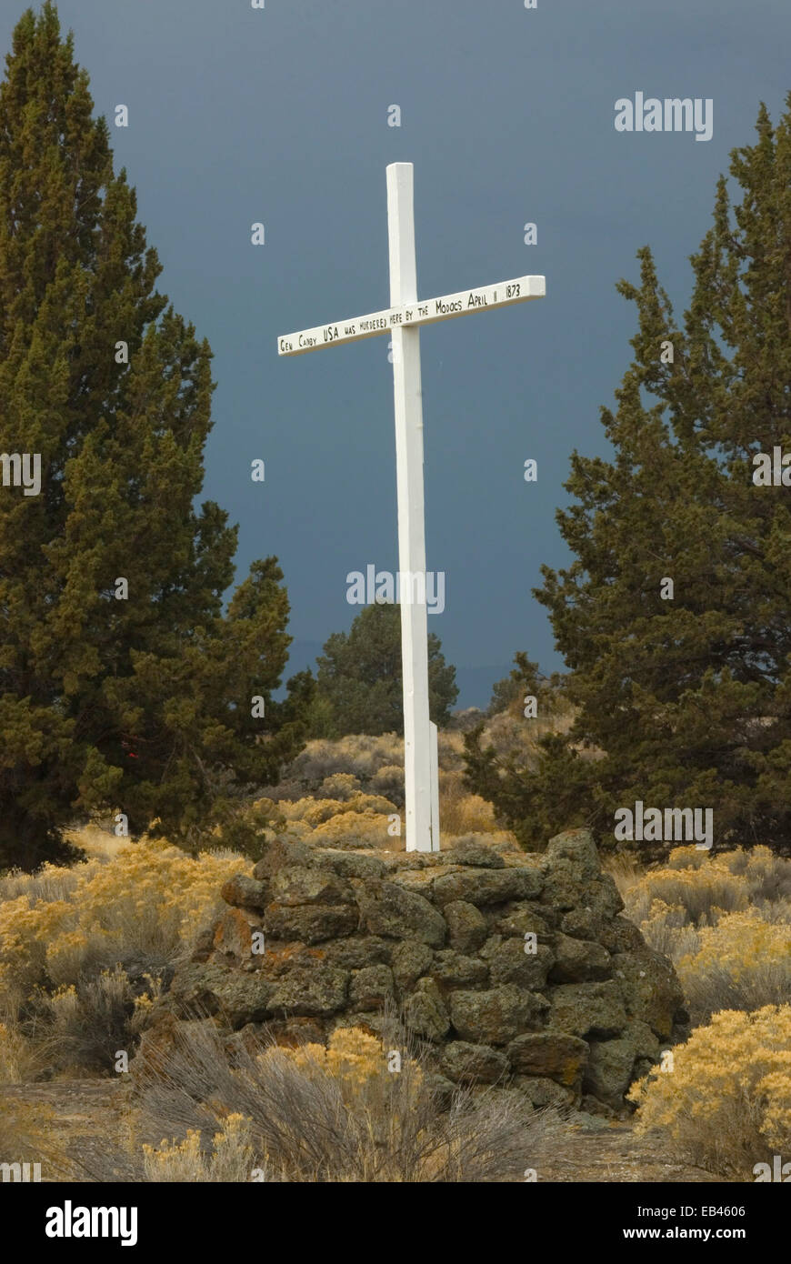 Canby Cross, Lava Beds National Monument, California Stock Photo - Alamy