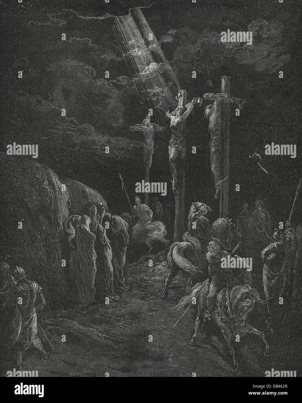 Crucifixion of jesus christ two thieves hi-res stock photography and images - Alamy