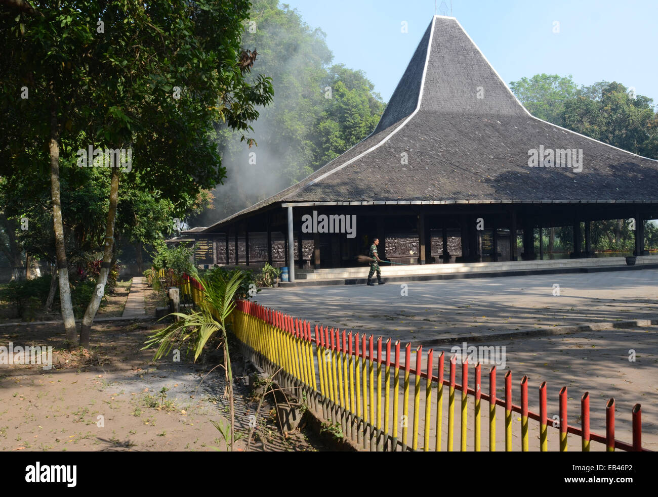 "Great Hall Majapahit" site in old metropolitan Trowulan. Trowulan Site ...