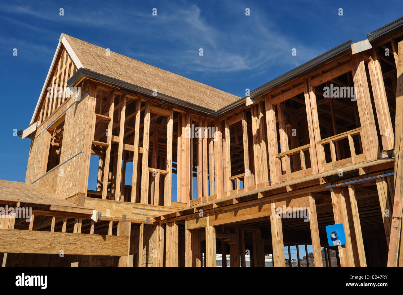 New Home Under Construction Stock Photo - Alamy