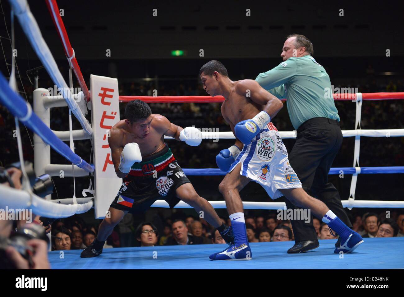 Kanagawa, Japan. 22nd Nov, 2014. (L-R) Rocky Fuentes (PHI), Roman ...