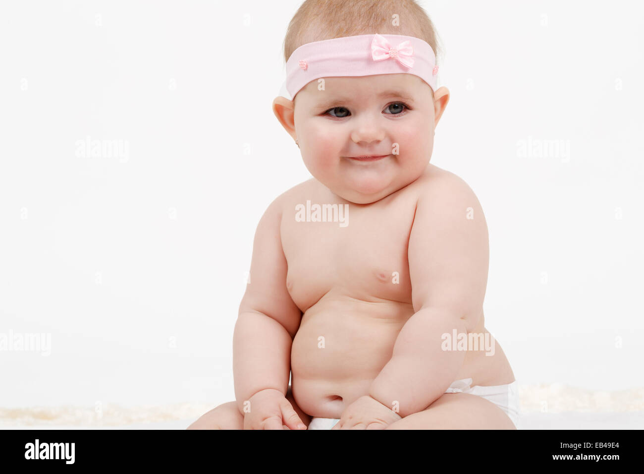 grinning infant baby - the first year of the new life Stock Photo - Alamy