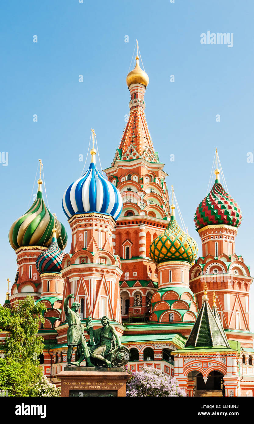 The Most Famous Place In Moscow, Saint Basil's Cathedral, Russia Stock ...