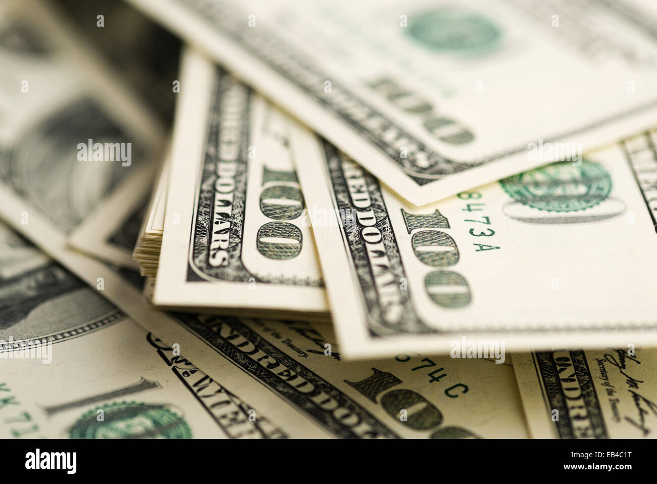 Stack 100 hundred dollar bills hi-res stock photography and images - Alamy