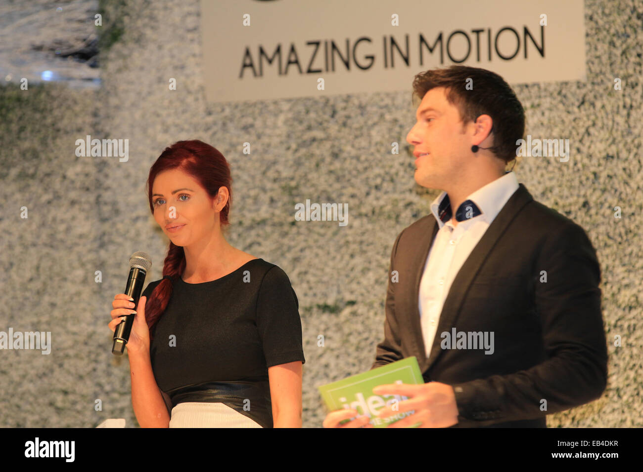 Amy Childs at The Ideal Home Show at Christmas Stock Photo - Alamy