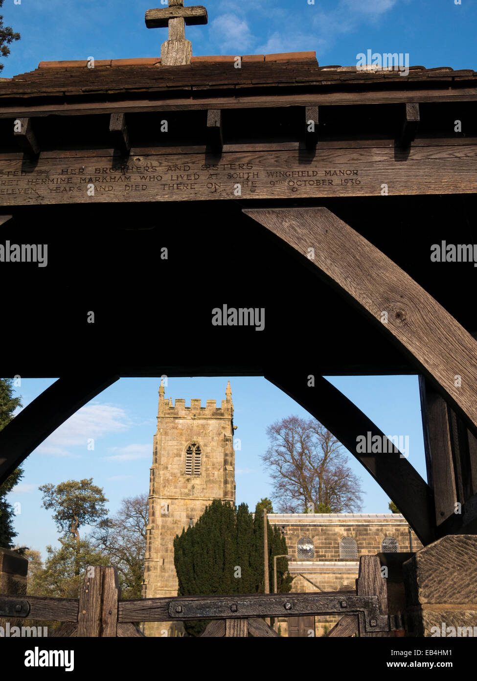 All Saints Church,South Wingfield,Matlock,Derbyshire, Britain Stock ...