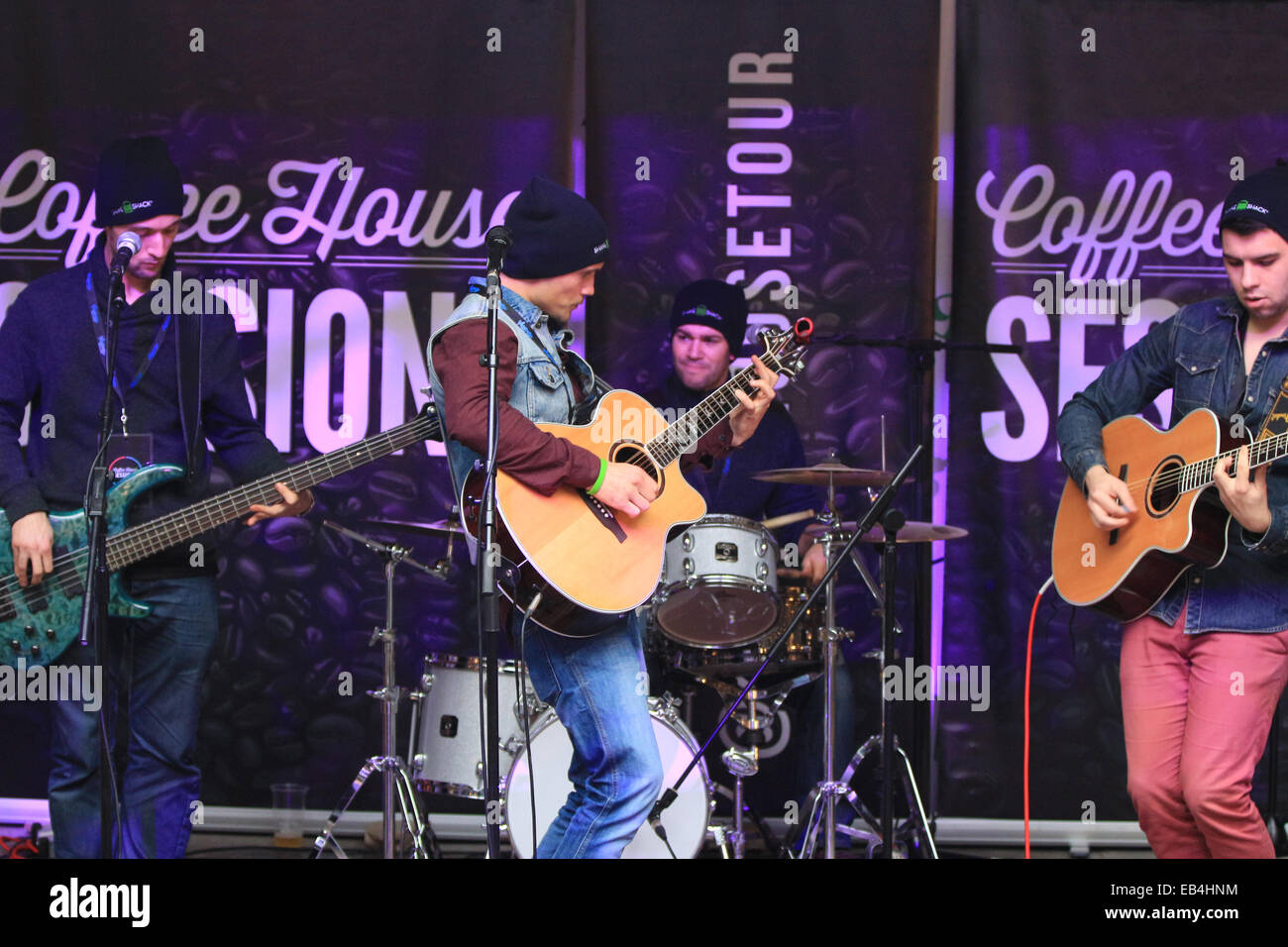 The Landed performing live at Tobacco Dock London Stock Photo - Alamy