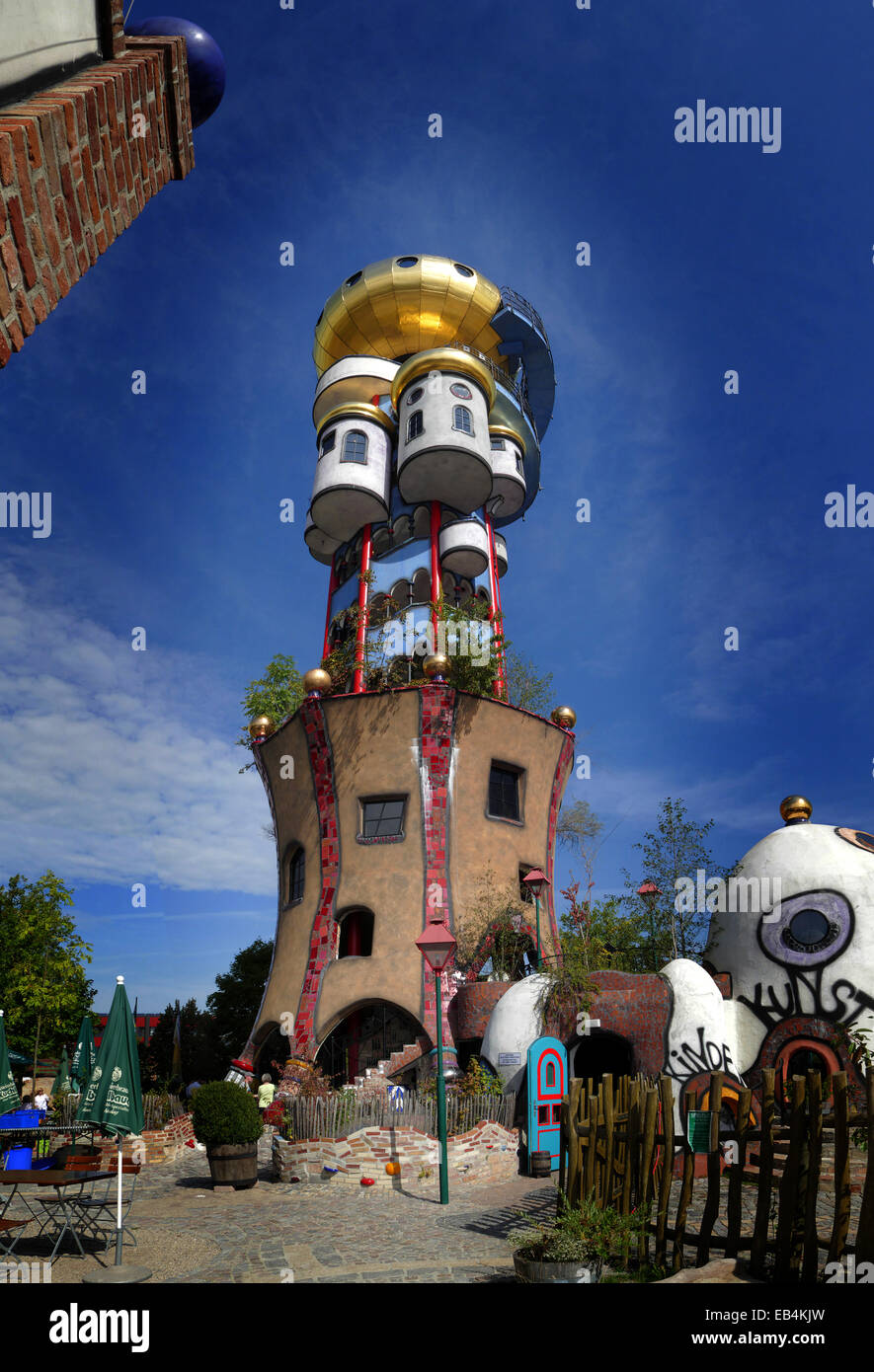 Architecture Hundertwasser in Bavaria Germany Stock Photo - Alamy