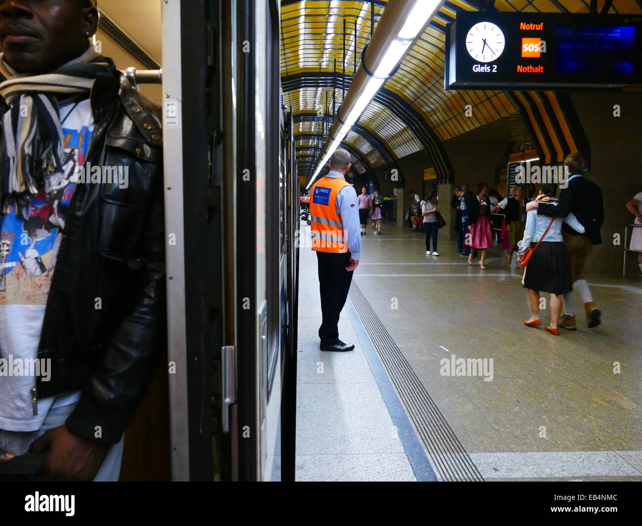 Munich subway guard hi-res stock photography and images - Alamy