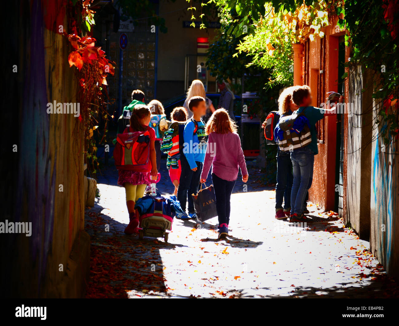 Kids Going Home After School High Resolution Stock Photography and ...