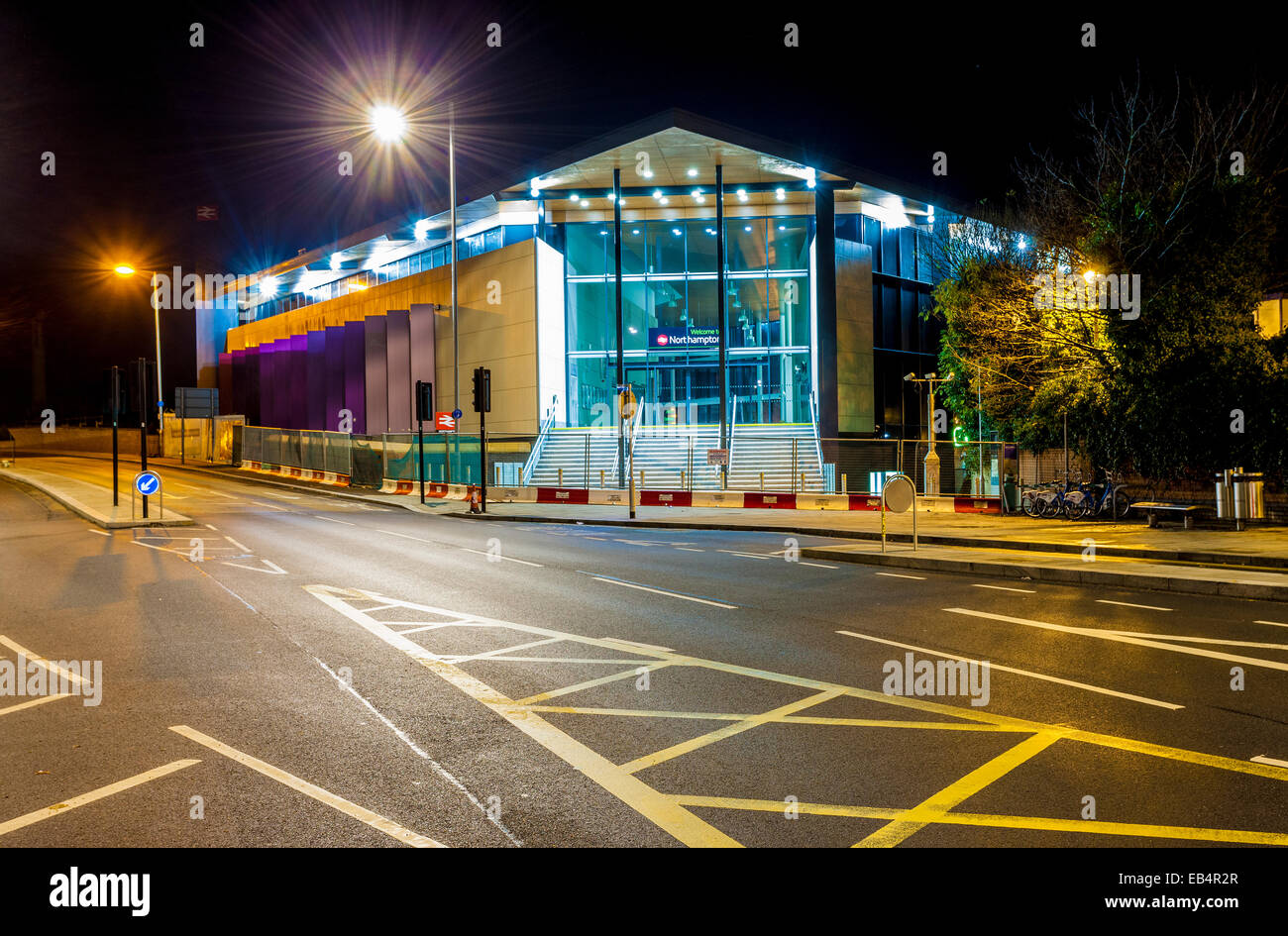 New Railway Station nearing completion Northampton Stock Photo - Alamy