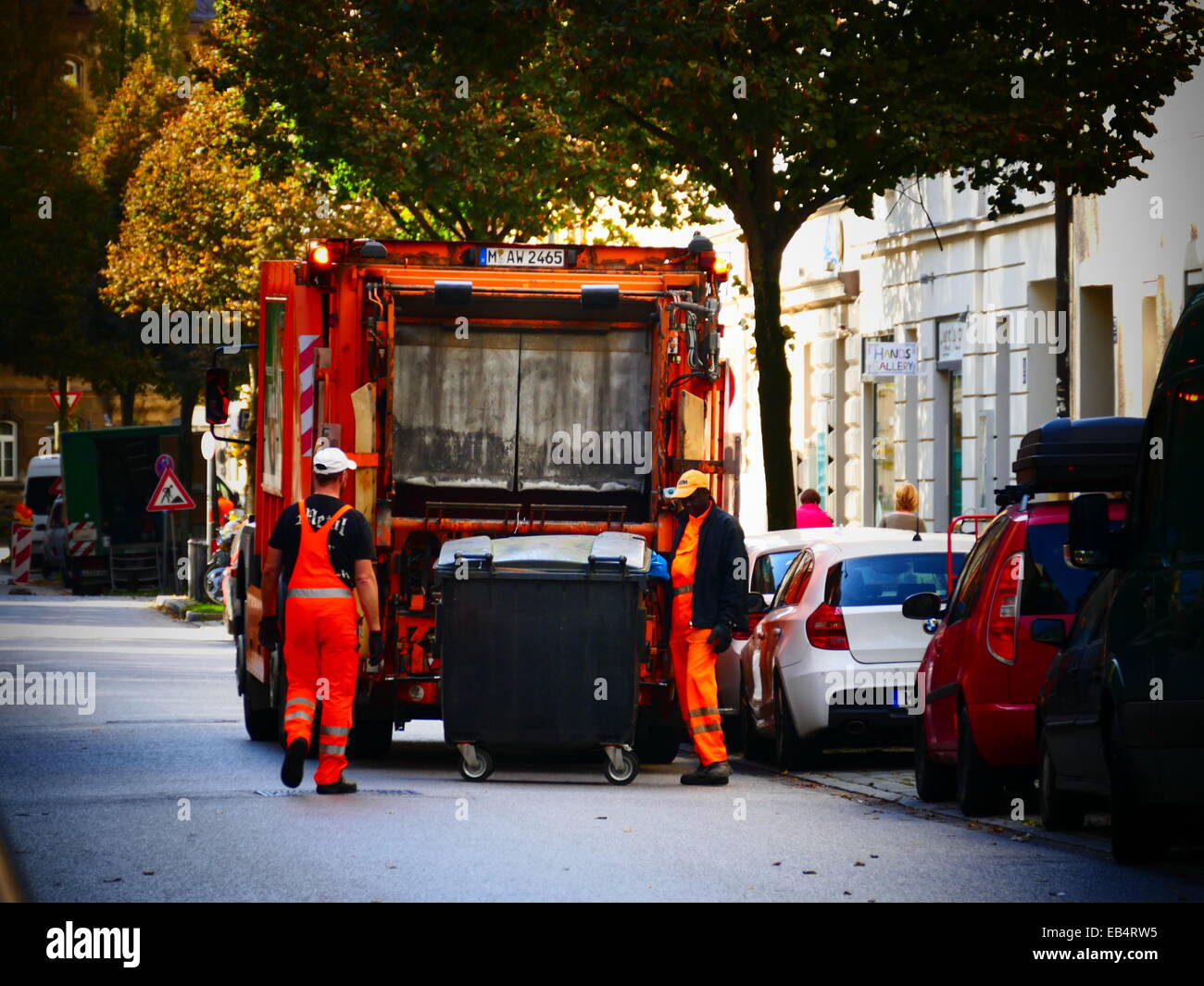 Communal rubbish collection hi-res stock photography and images - Alamy