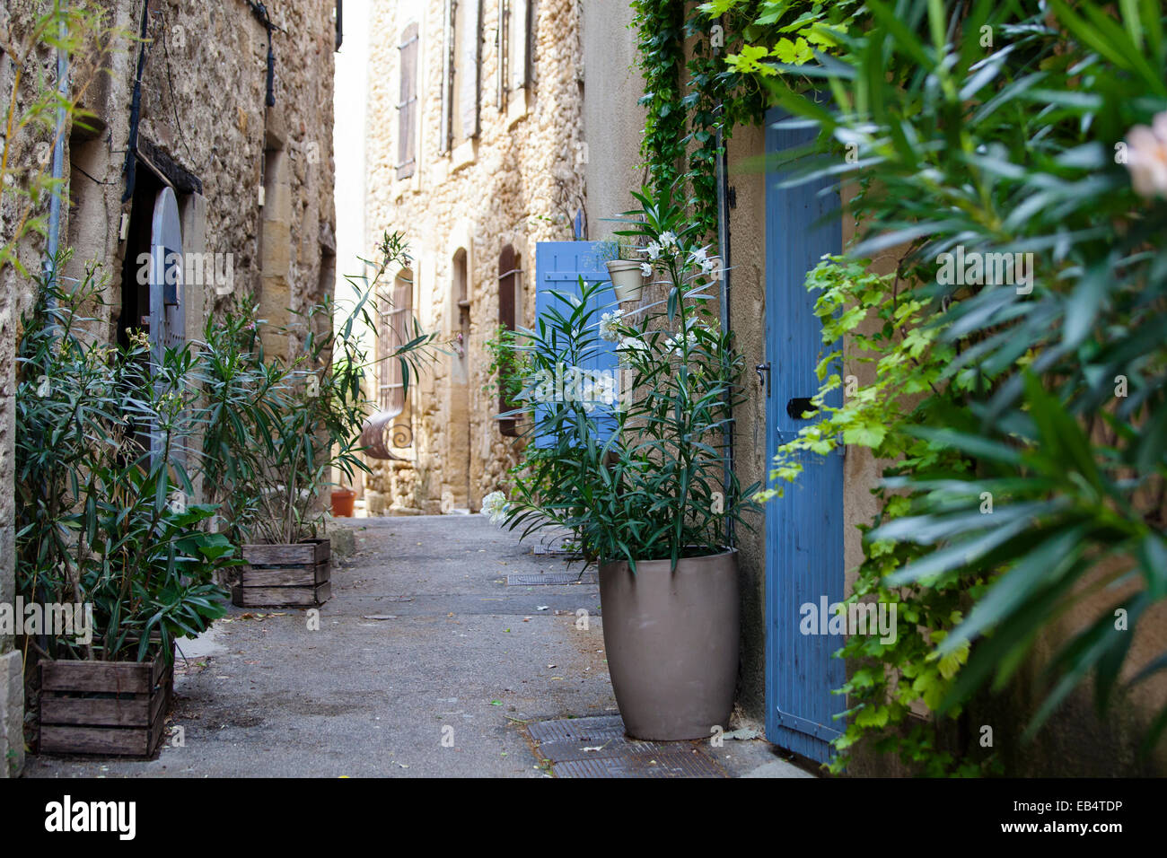 Old street in Provence, France Stock Photo - Alamy